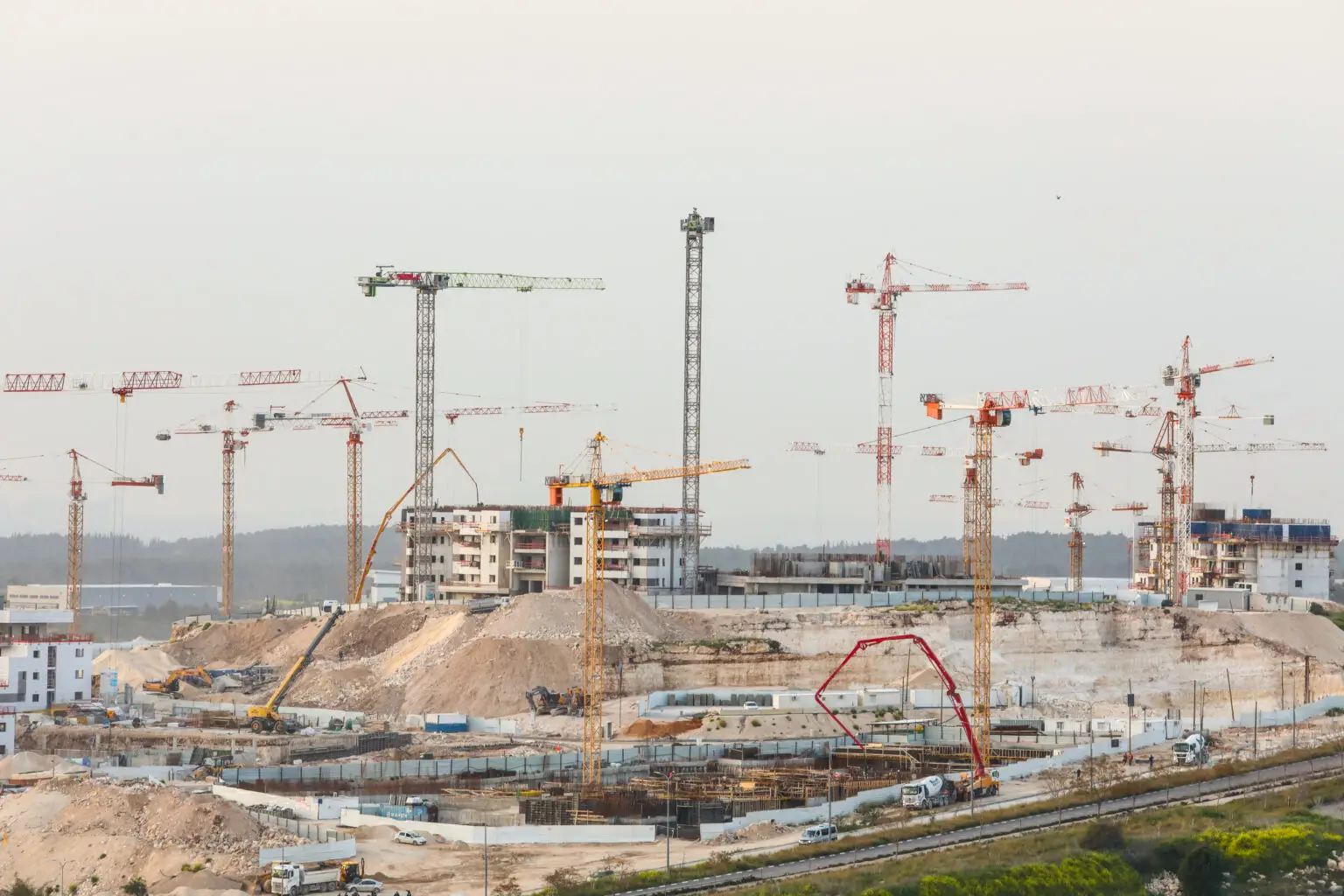 Drop in new residential construction, especially in Jerusalem area