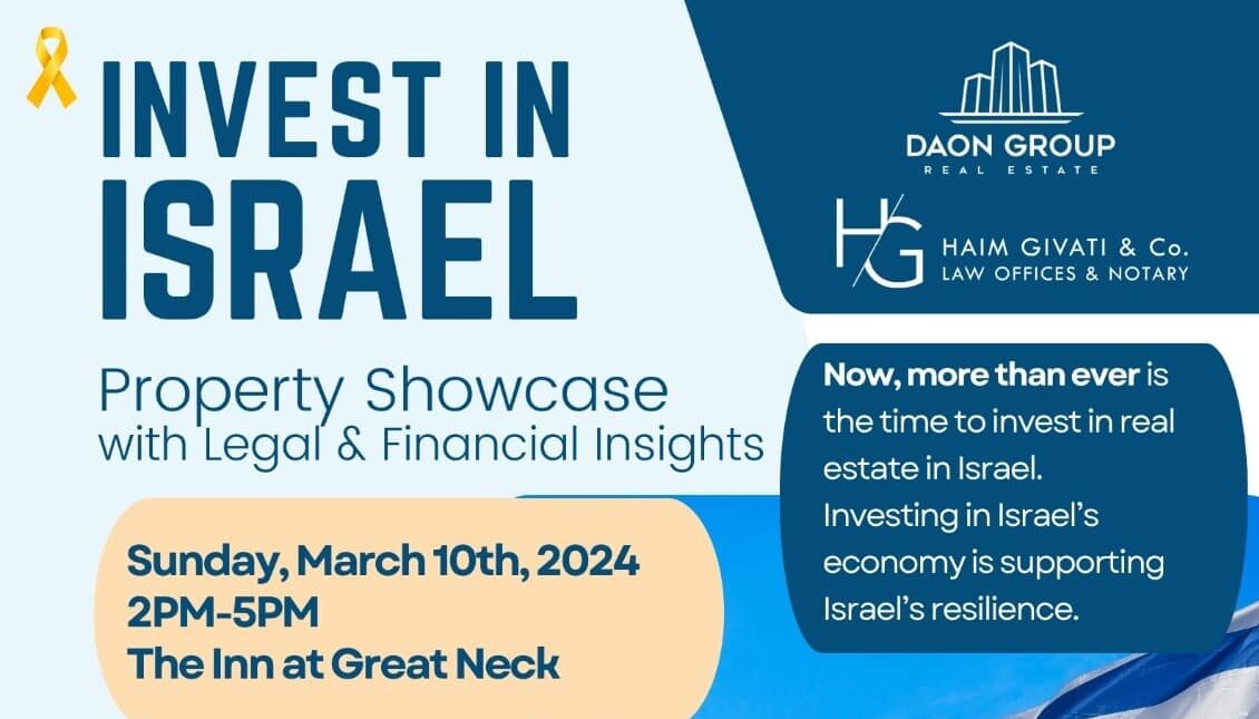 Invest in Israel proeprty Showcase